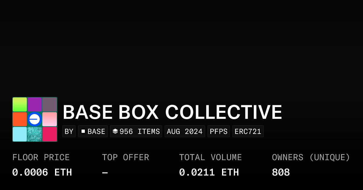 BASE BOX COLLECTIVE - Collection | OpenSea