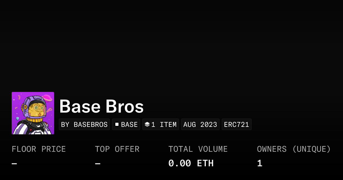 Base Bros - Collection | OpenSea
