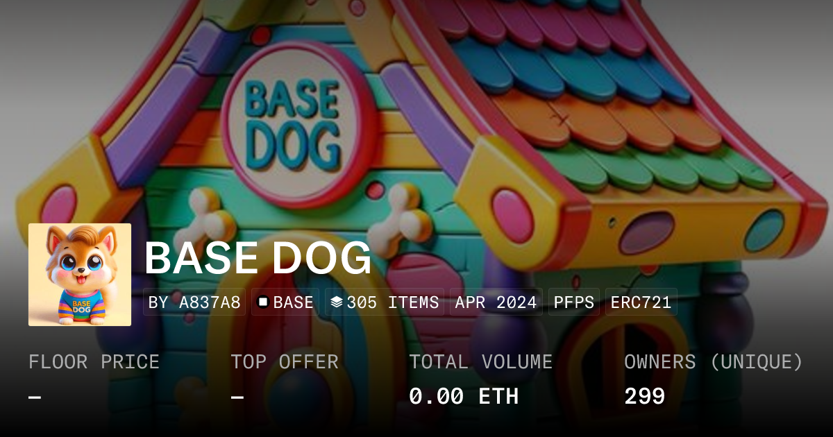 BASE DOG - Collection | OpenSea