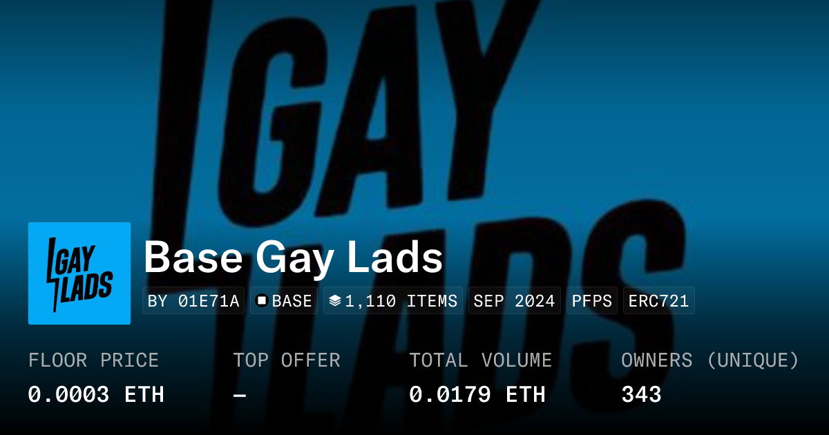 Base Gay Lads - Collection | OpenSea