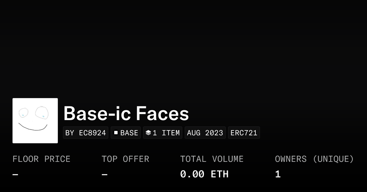 Base-ic Faces - Collection | OpenSea