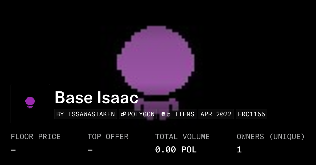 Base Isaac - Collection | OpenSea
