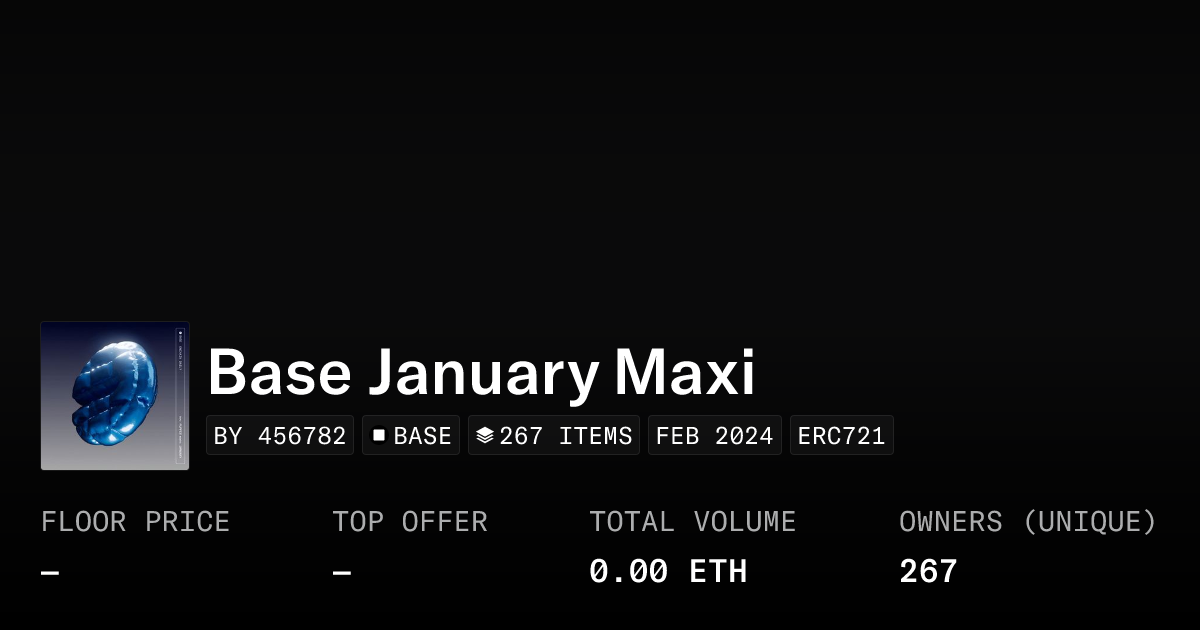 Base January Maxi - Collection | OpenSea