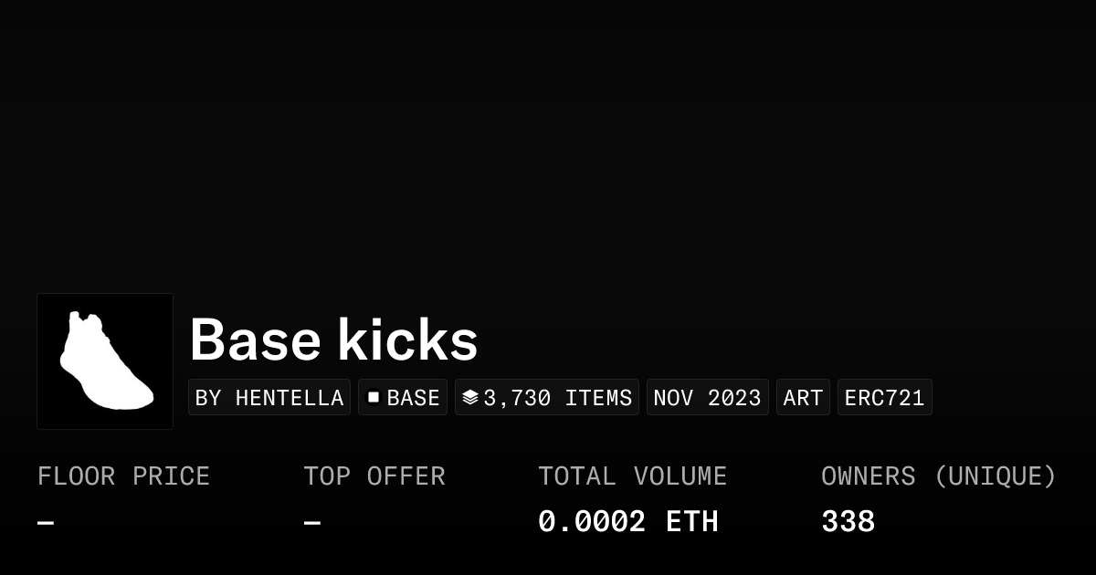 Base kicks - Collection | OpenSea