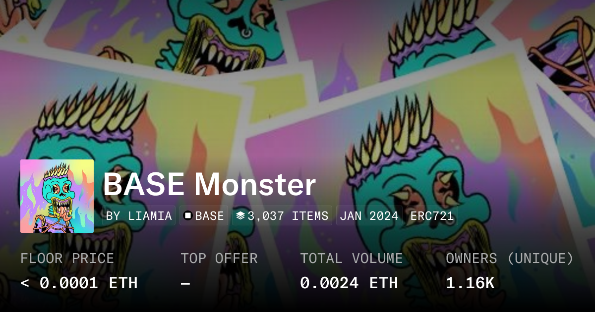 BASE Monster - Collection | OpenSea