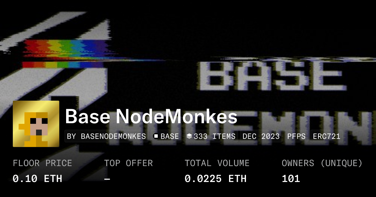 Base NodeMonkes - Collection | OpenSea