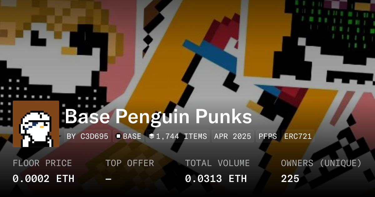 Base Penguin Punks - Collection | OpenSea