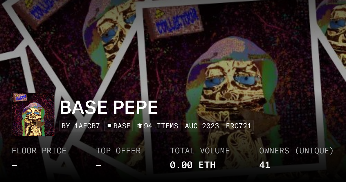 BASE PEPE - Collection | OpenSea