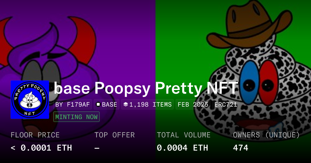 base Poopsy Pretty NFT - Collection | OpenSea