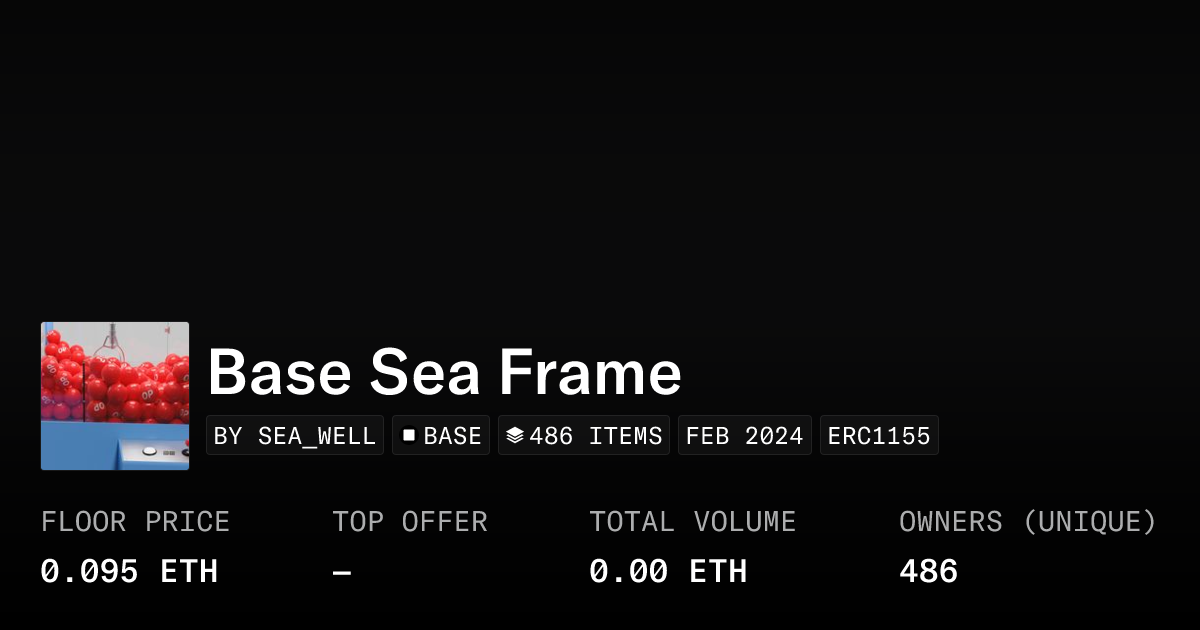 Base Sea Frame - Collection | OpenSea