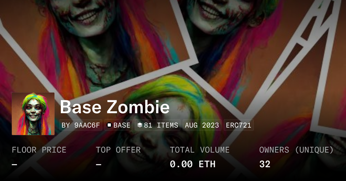Base Zombie - Collection | OpenSea