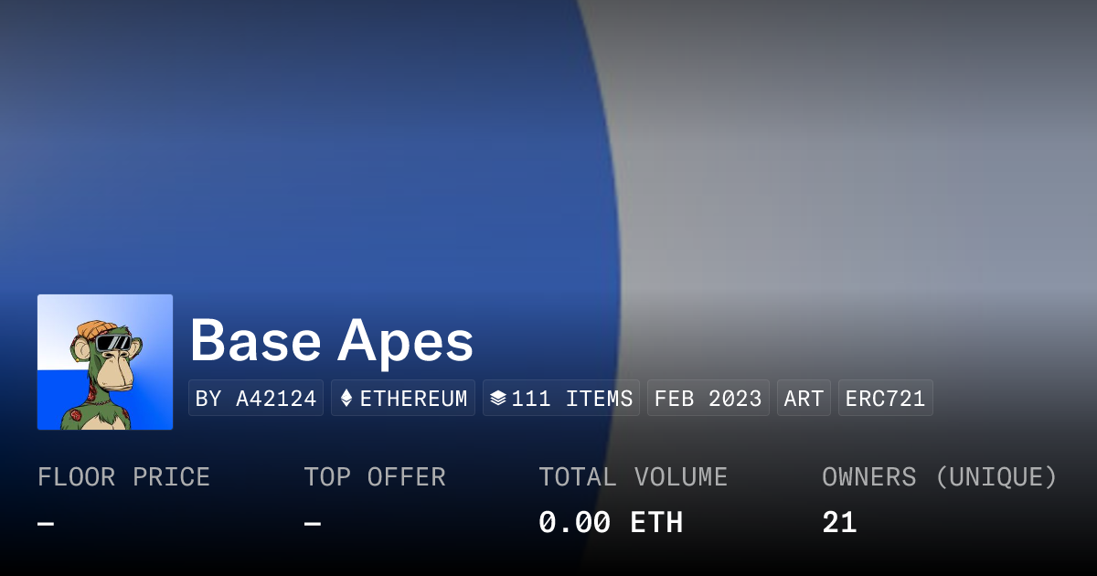 Base Apes - Collection | OpenSea