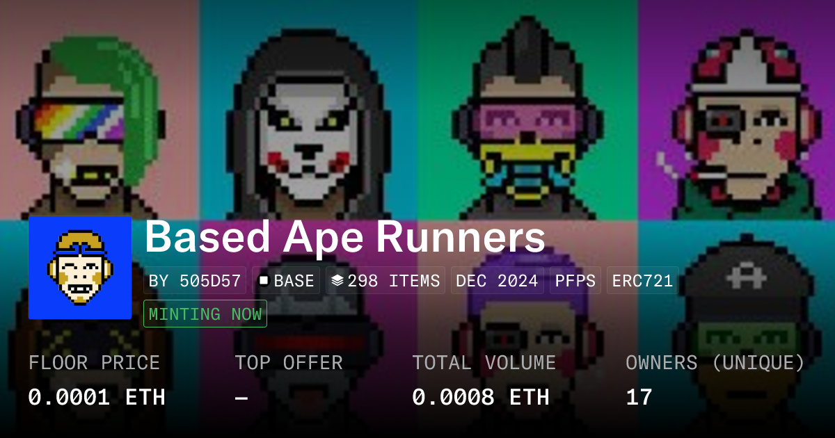 Based Ape Runners - Collection | OpenSea