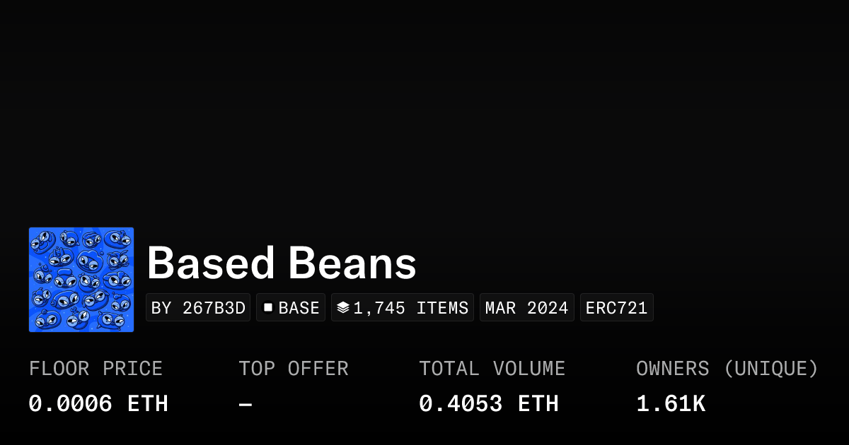 Based Beans - Collection | OpenSea