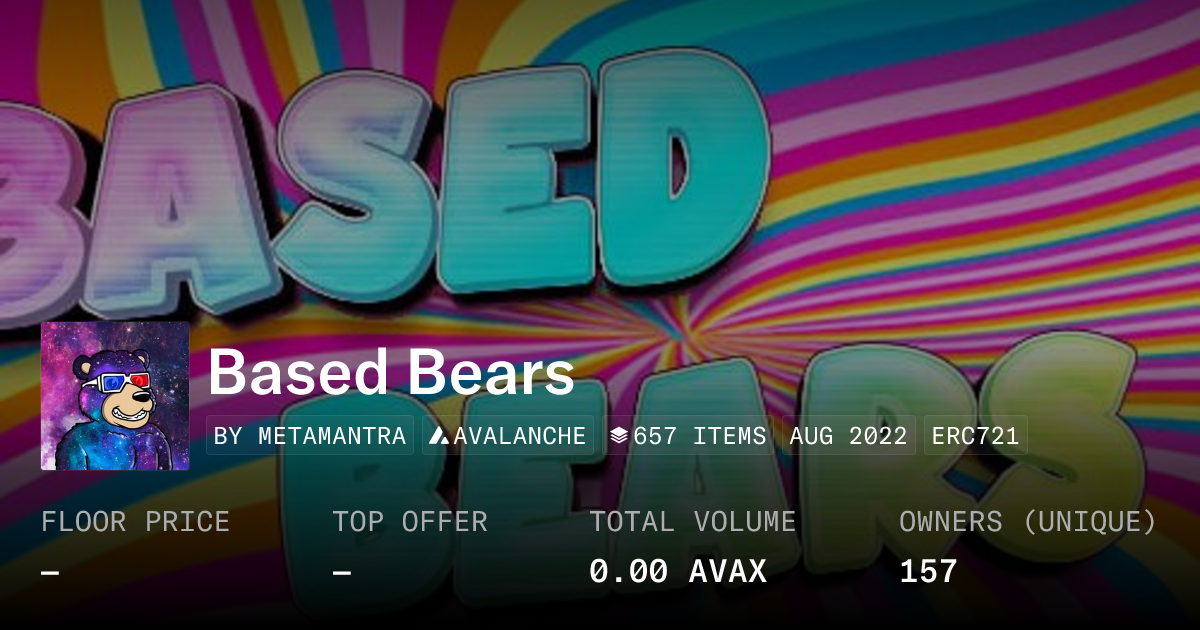 Based Bears - Collection | OpenSea