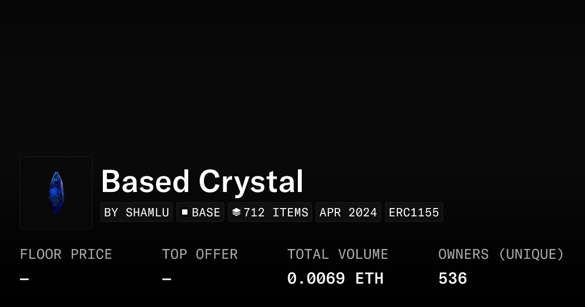 Based Crystal - Collection | OpenSea