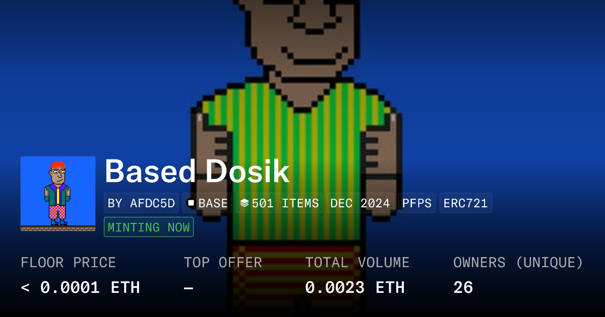 Based Dosik - Collection | OpenSea