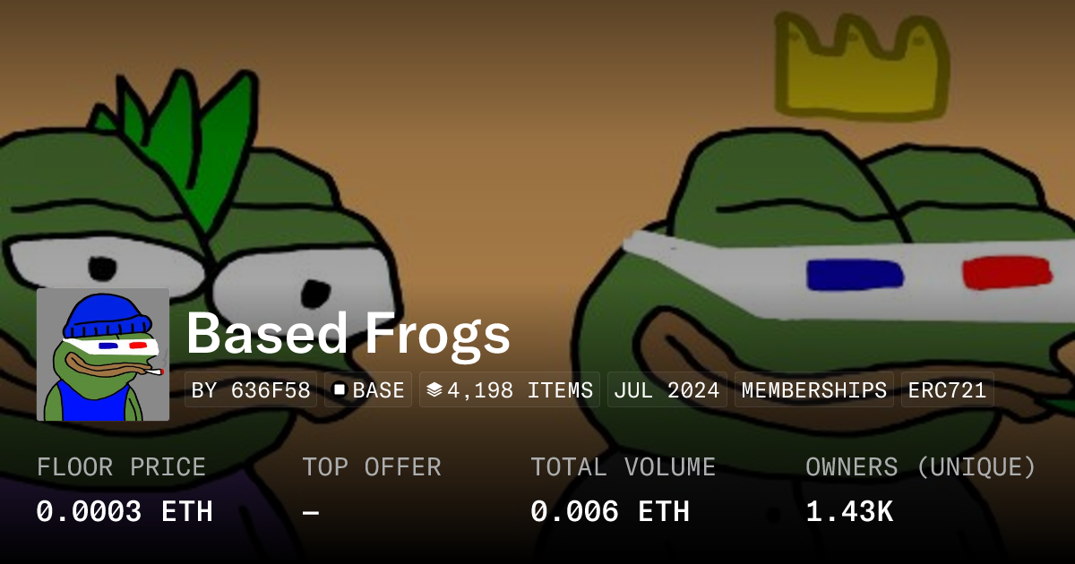 Based Frogs - Collection | OpenSea