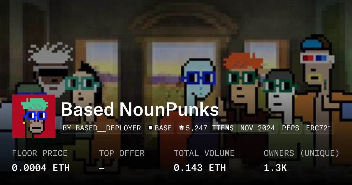 Based NounPunks - Collection | OpenSea