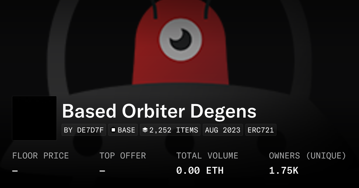 Based Orbiter Degens - Collection | OpenSea