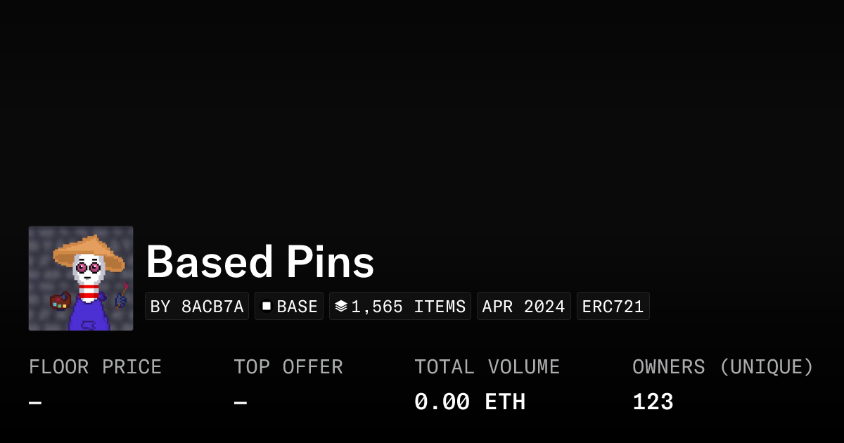 Based Pins - Collection | OpenSea