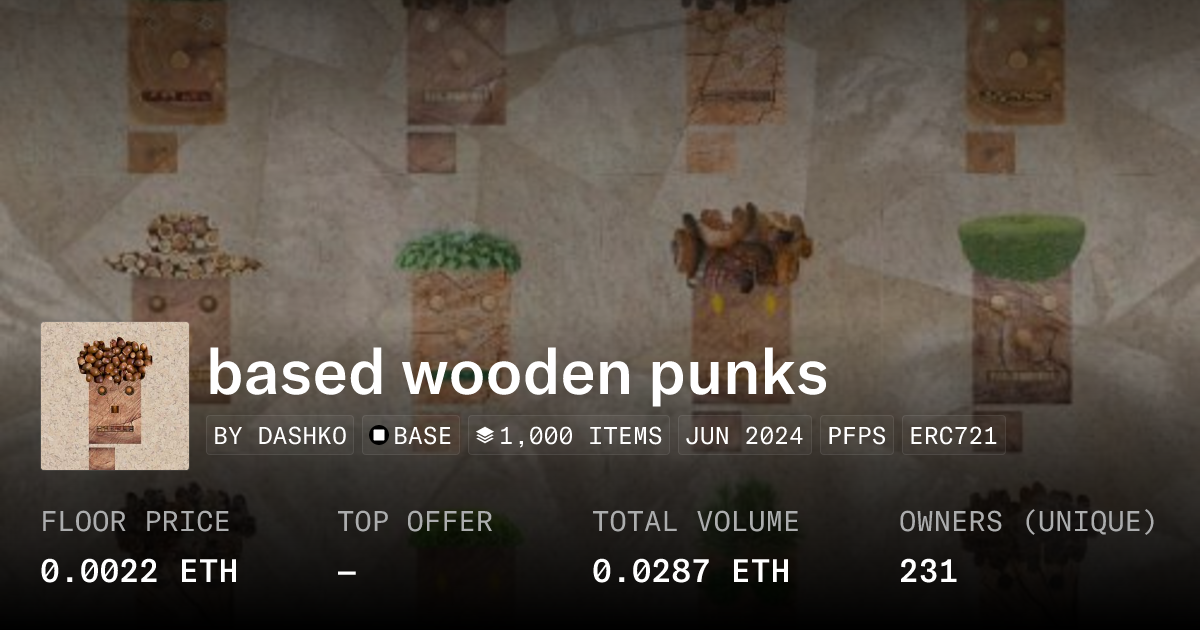 based wooden punks - Collection | OpenSea