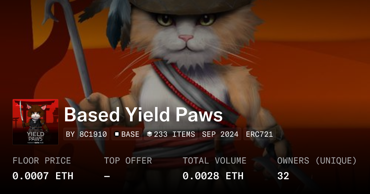 Based Yield Paws - Collection | OpenSea