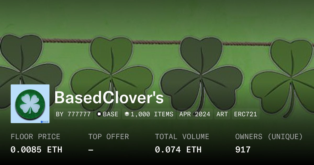 BasedClover's - Collection | OpenSea