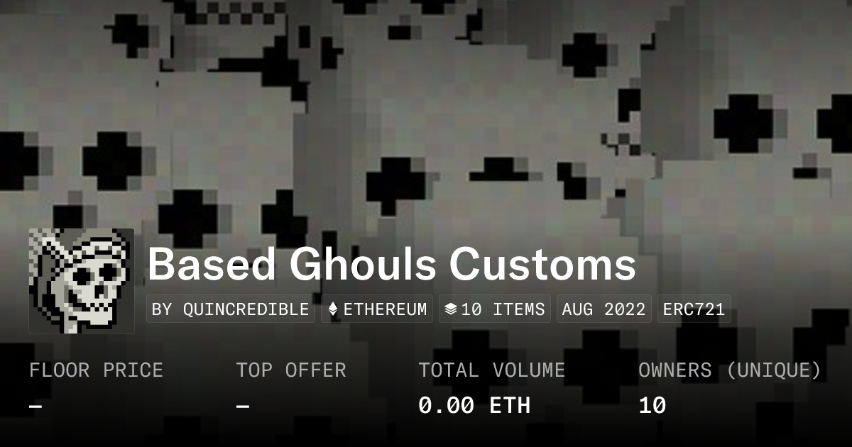 Based Ghouls Customs - Collection | OpenSea