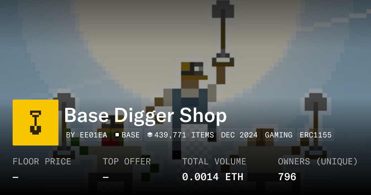 Base Digger Shop - Collection | OpenSea