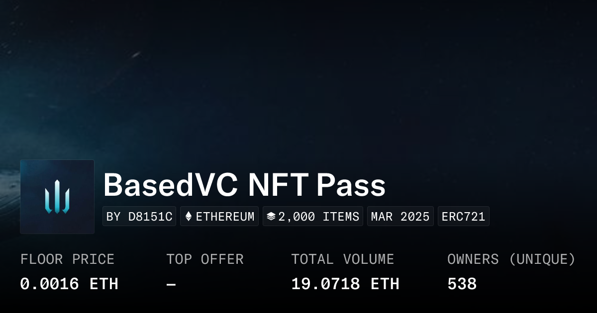 BasedVC NFT Pass - Collection | OpenSea