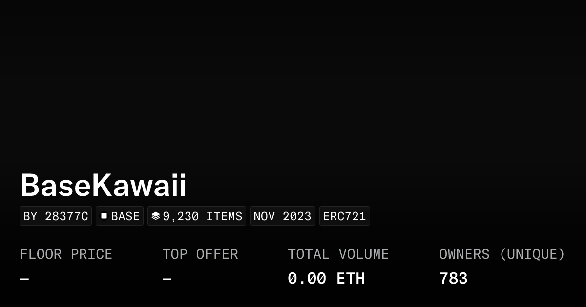 BaseKawaii - Collection | OpenSea