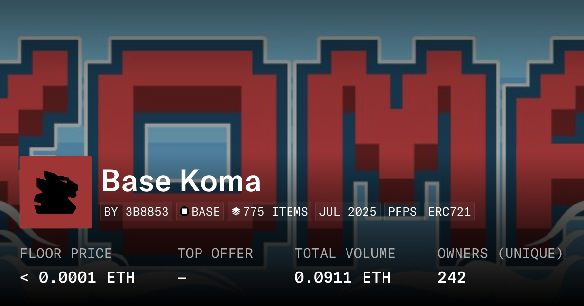 Base Koma - Collection | OpenSea