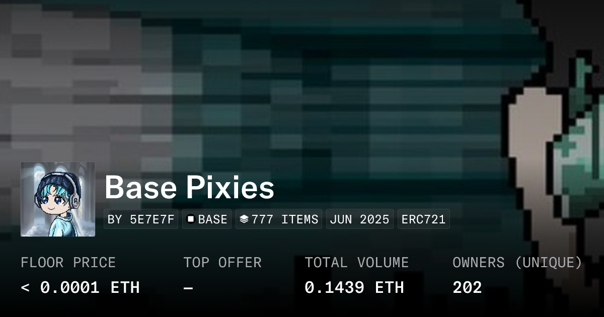 Base Pixies - Collection | OpenSea