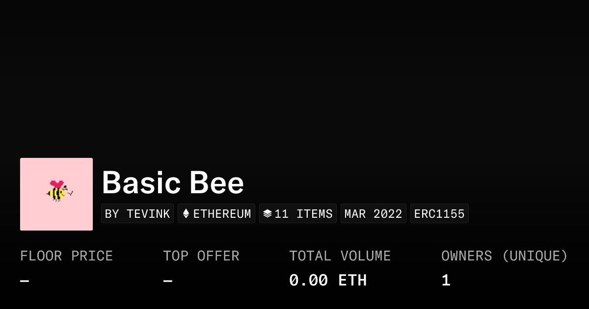 Basic Bee - Collection | OpenSea