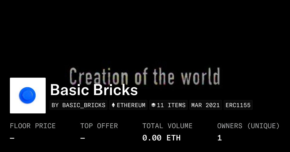 Basic Bricks - Collection | OpenSea