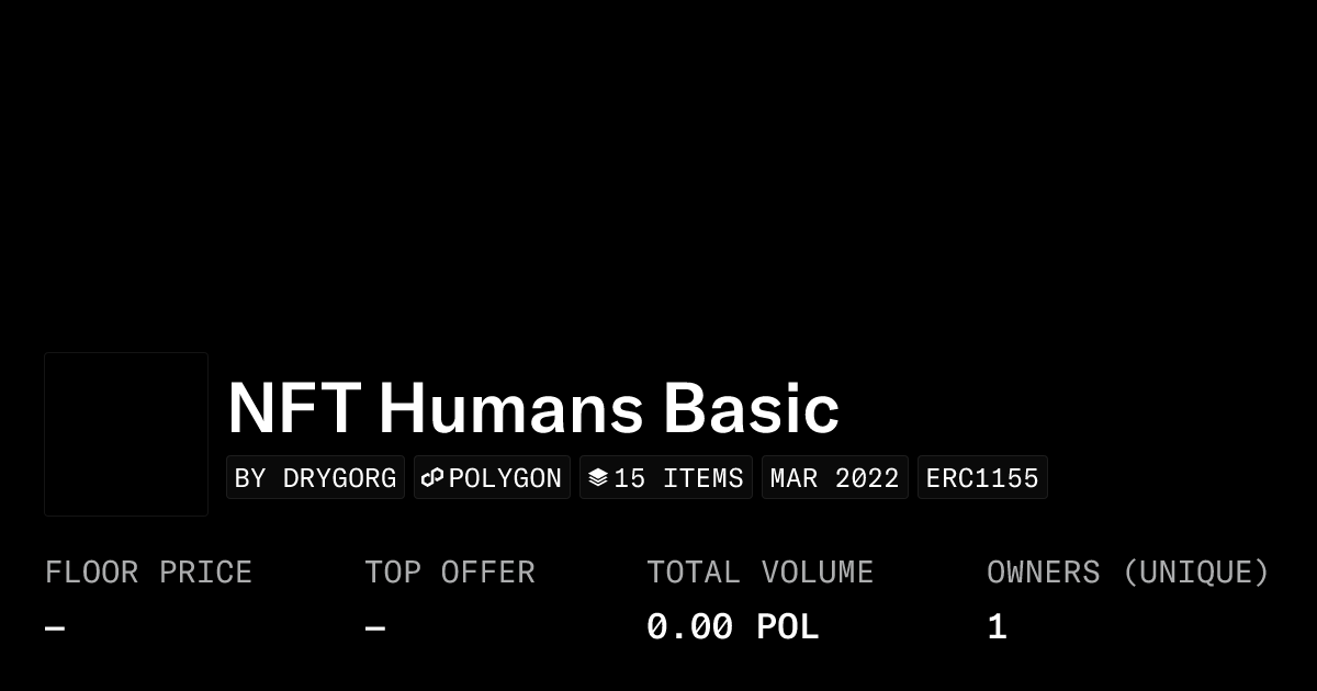 NFT Humans Basic - Collection | OpenSea
