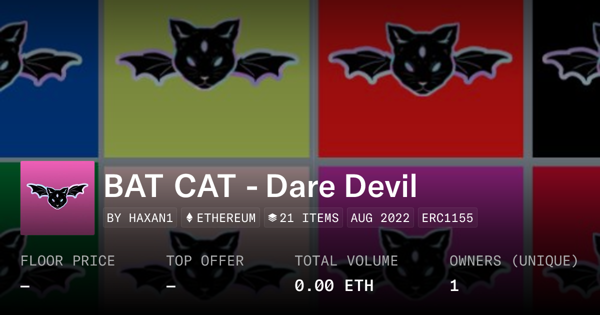 BAT CAT - Dare Devil - Collection | OpenSea