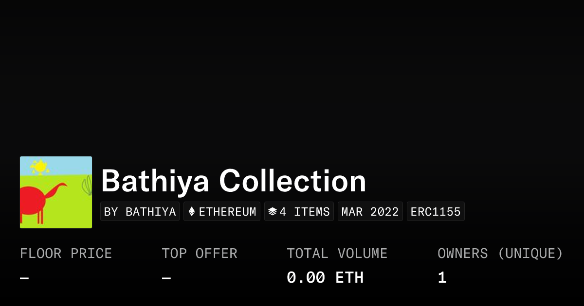 Bathiya Collection - Collection | OpenSea