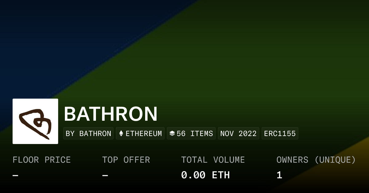 BATHRON - Collection | OpenSea
