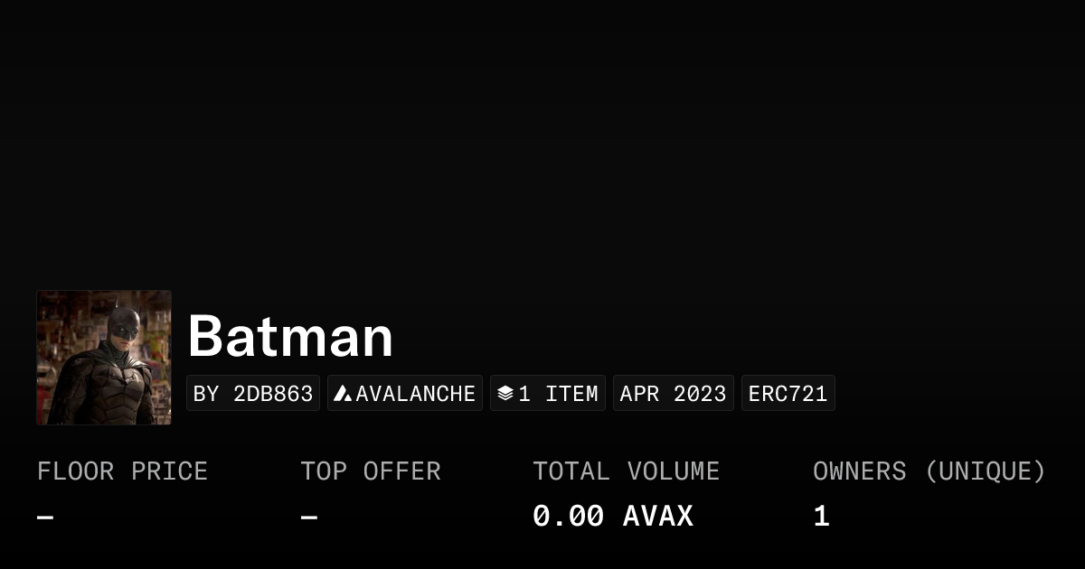 Batman - Collection | OpenSea