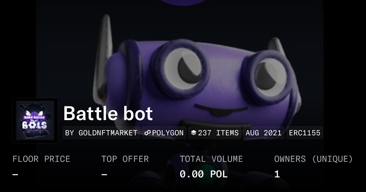 Battle bot - Collection | OpenSea