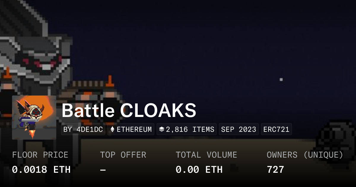 Battle CLOAKS - Collection | OpenSea