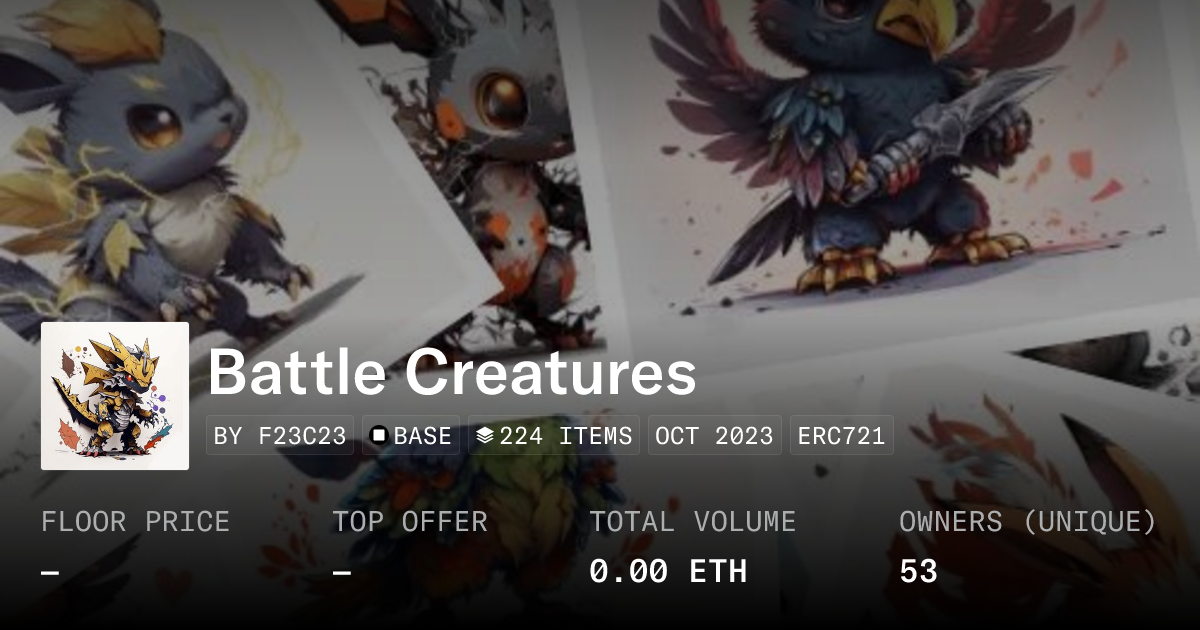 Battle Creatures - Collection | OpenSea