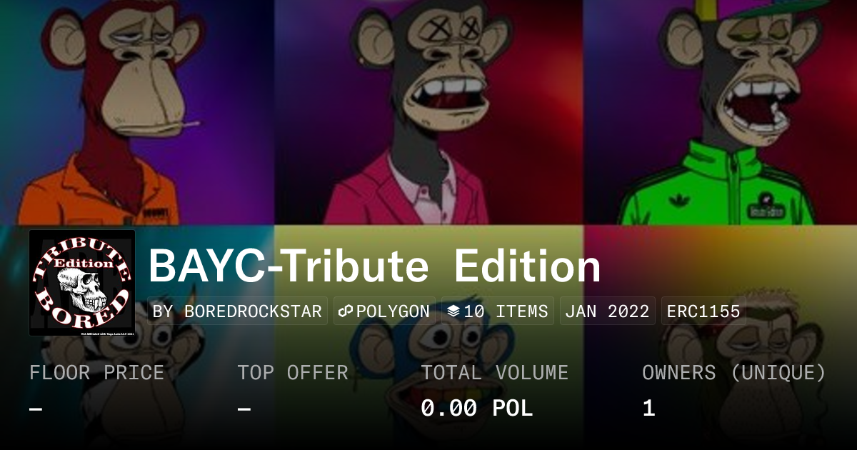 BAYC-Tribute Edition - Collection | OpenSea