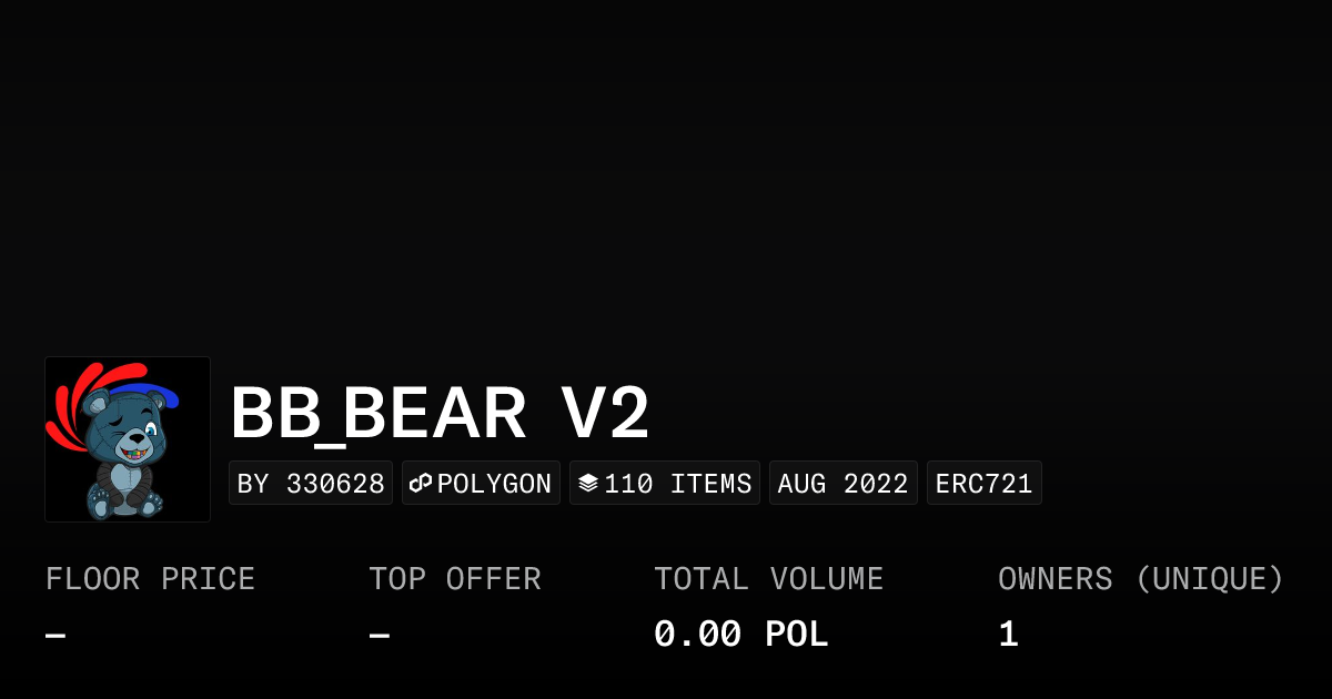 BB_BEAR V2 - Collection | OpenSea
