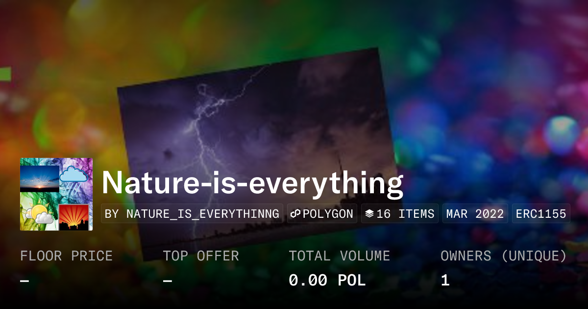 Nature-is-everything - Collection | OpenSea