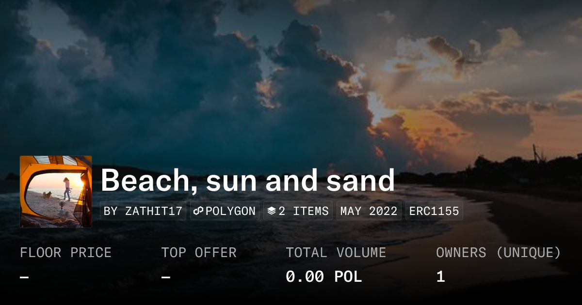 Beach, sun and sand - Collection | OpenSea