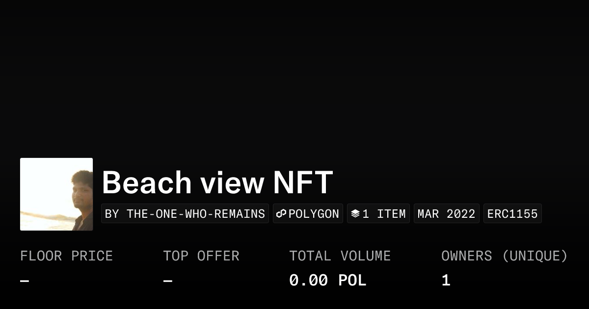 Beach view NFT - Collection | OpenSea