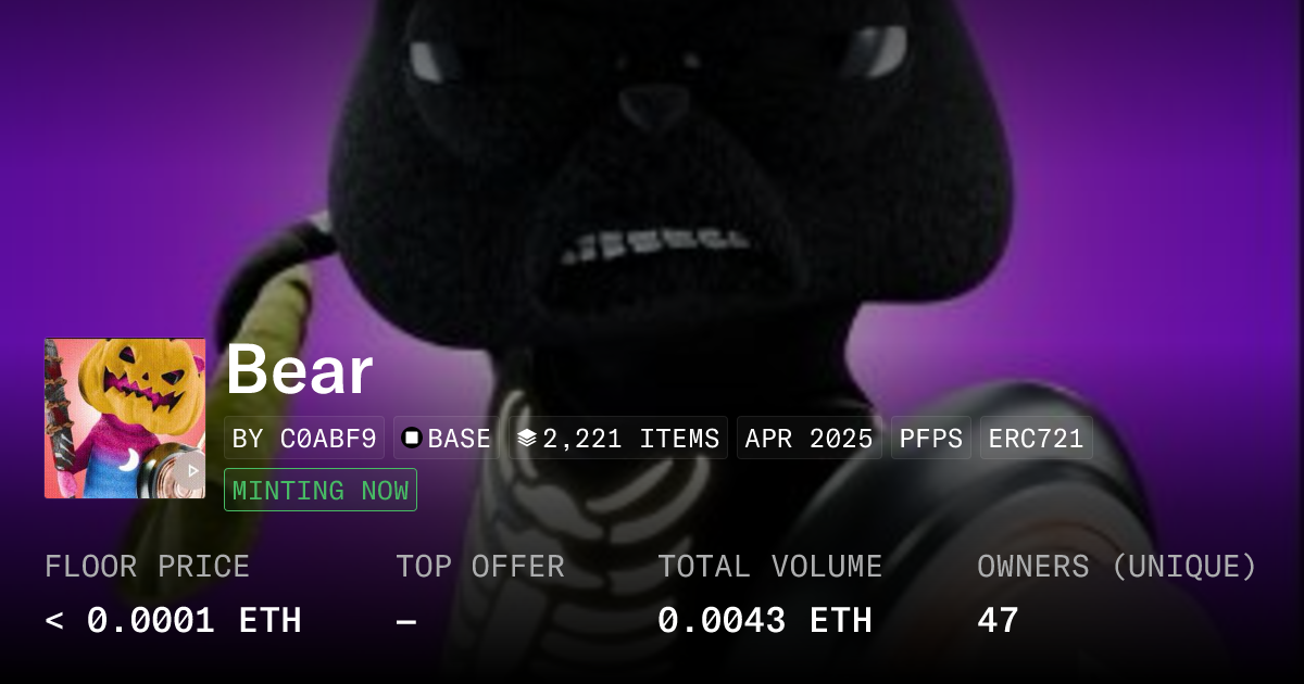 Bear - Collection | OpenSea